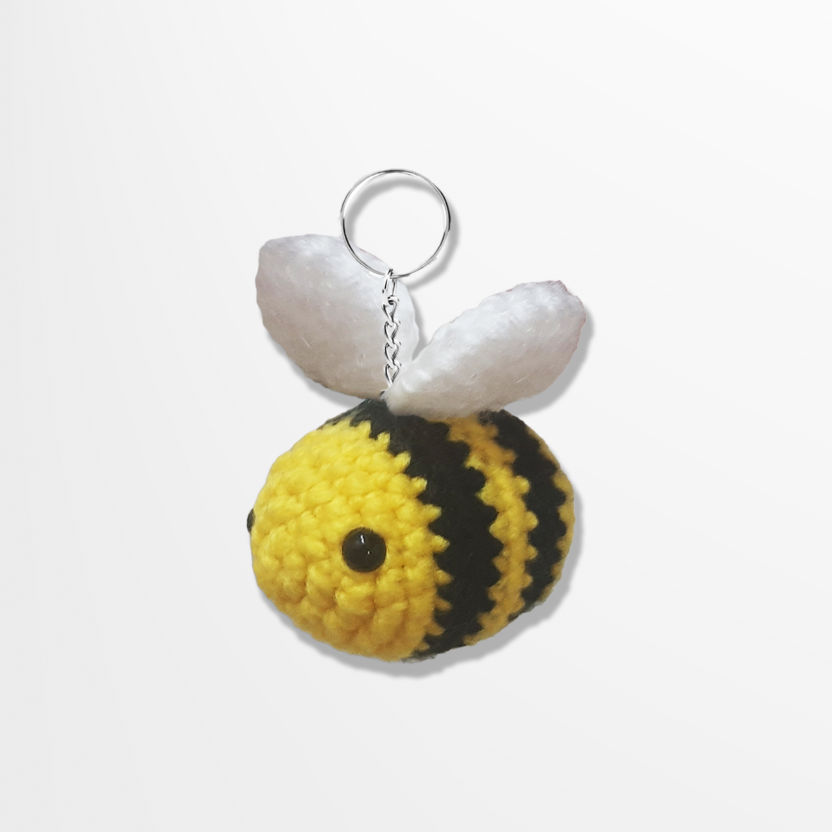 Crochet Mini Bee Keychain PDF Pattern - Tasmin's Crochet Creations